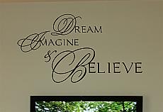 Dream, Imagine, Believe | Wall Decals - Trading Phrases