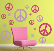 Peace Sign Wall Decal Pack - Trading Phrases