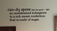 Candy Spree Definition Wall Decals - Trading Phrases