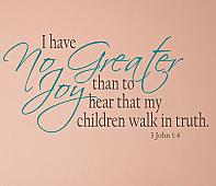 Children Walk In Truth Wall Decals - Trading Phrases