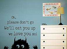 Eat You Up Wall Decal Item - Trading Phrases