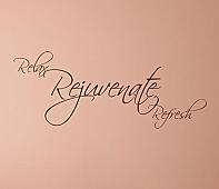 Relax Rejuvenate Refresh Wall Decal - Trading Phrases
