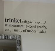 Trinket Definition Wall Decal - Trading Phrases