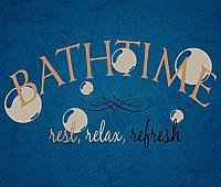 Bathtime Rest Relax Refresh Wall Decal - Trading Phrases