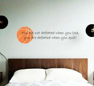 You Are Not Defeated Wall Decal - Trading Phrases