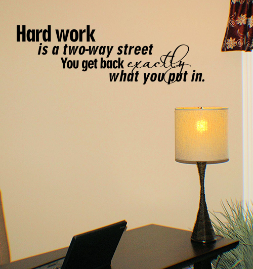 Hard Work Wall Decal - Trading Phrases
