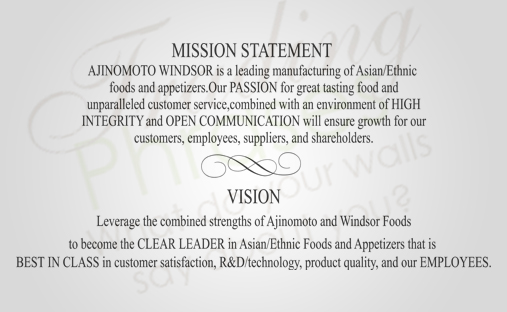 Mission & Vision Statement II Wall Decal - Trading Phrases