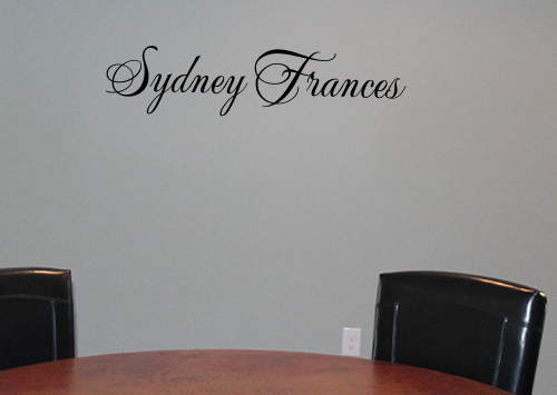 Sydney Frances Decal - Trading Phrases